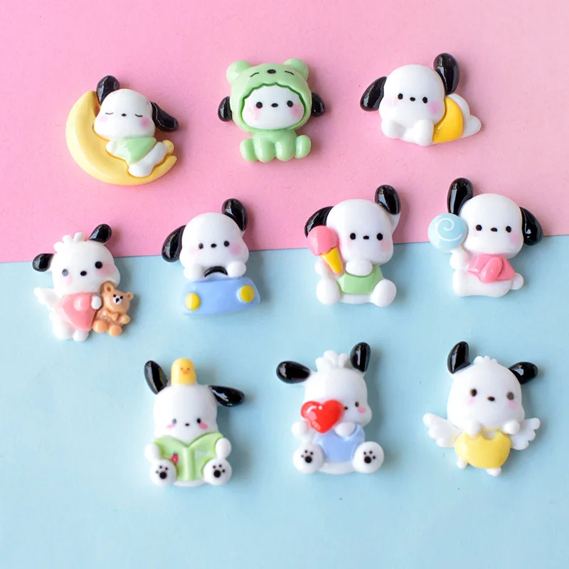 5pcs-cute-sanrio-pochacco-cartoon-resin-flatback-cabochons-for-diy ...