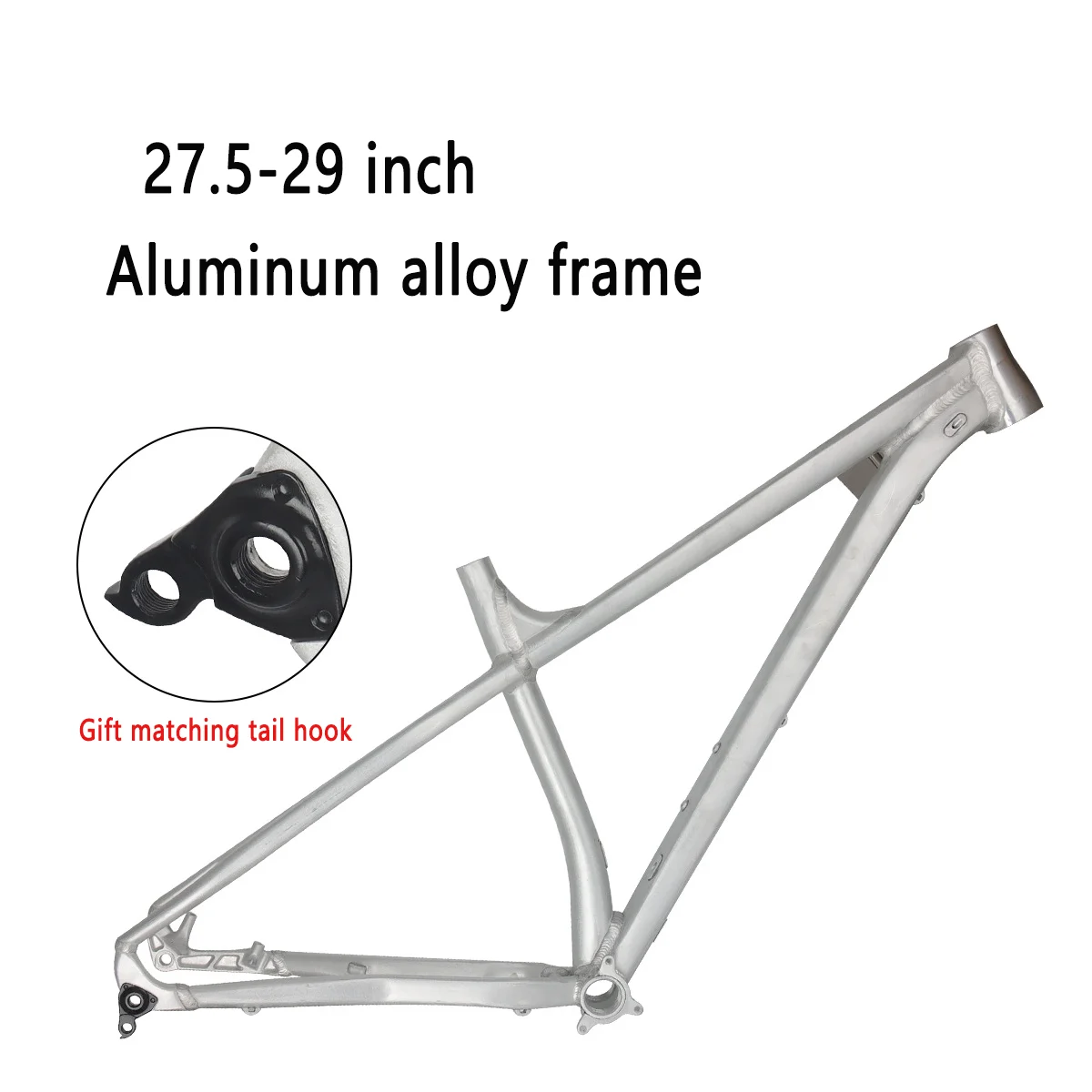Aluminum-Alloy-Mountain-Frame-MTB-Frame-Rear-Open-Tapered-Head-Tube-DIY ...