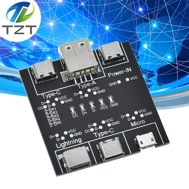 DT3-Data-Cable-Detection-Board-Type-C-Micro-USB-C-Cable-Tester-Short ...