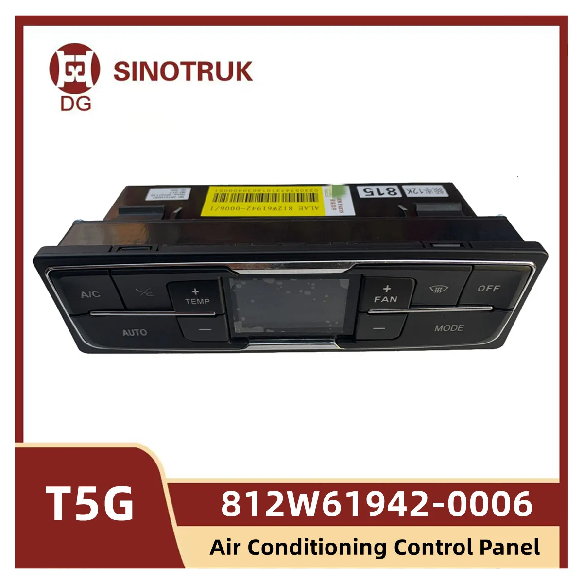 812W61942-0006-Air-Conditioning-Control-Panel-For-Sinotruk-Howo-T5G ...