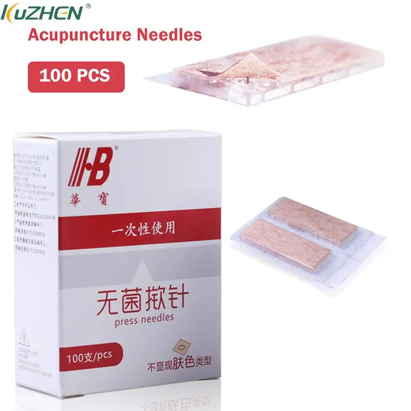 100Pcs-box-Acupuncture-For-Ear-Massage-Needles-Acupuncture-Press ...