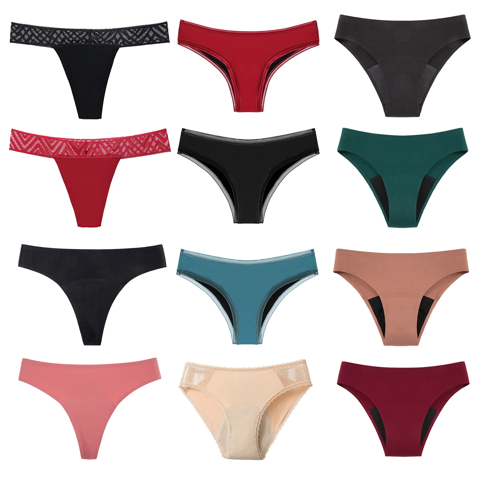 1Pcs-Menstrual-Briefs-For-Women-Period-Cycle-Underwear-Viscose-Bamboo ...