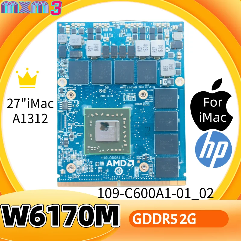For Amd Firepro W6170m W6170 6170m Graphic Vga Video Card Gpu For Imac ...