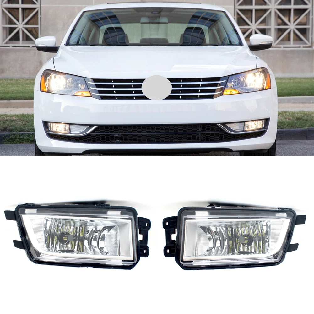 For-VW-Passat-B7-USA-SPEC-2011-2012-2013-2014-2015-Front-Bumper-Fog ...