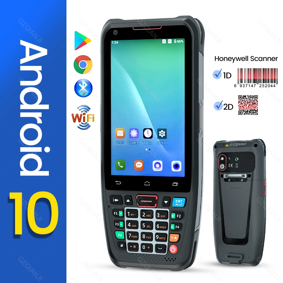 Android 10 Handheld Terminal PDA Honeywell Barcode Scanner 1D 2D ...