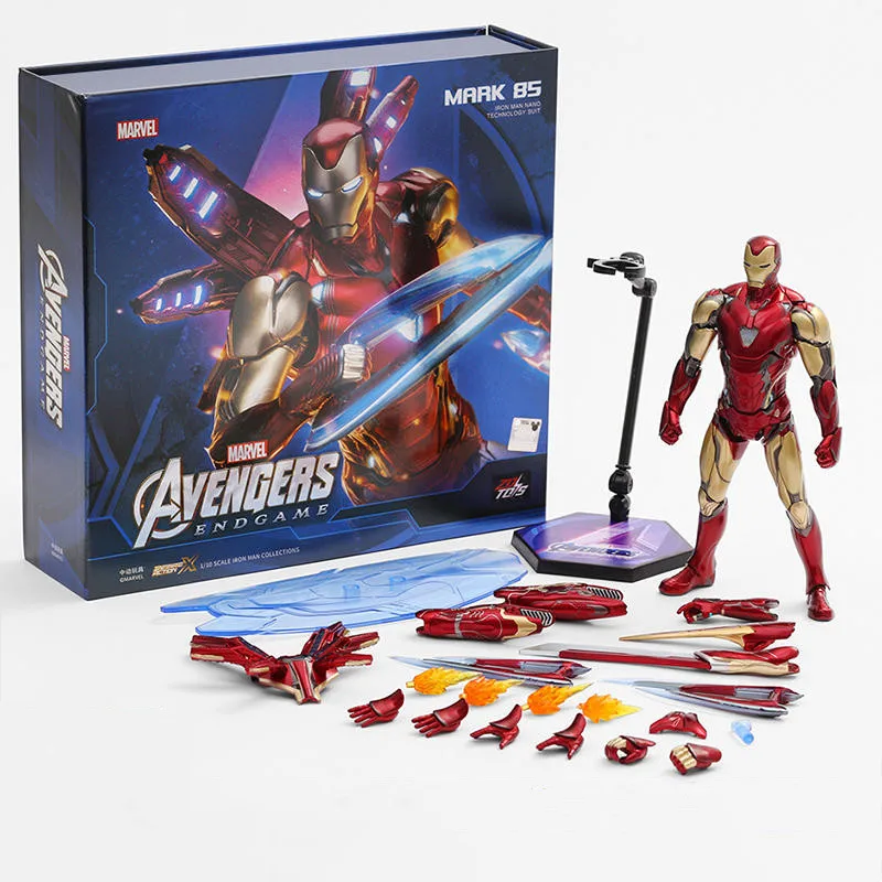 Figura de acción Iron Man Mark 85 versión LED 1:10 de Marvel Toys de ZD ...