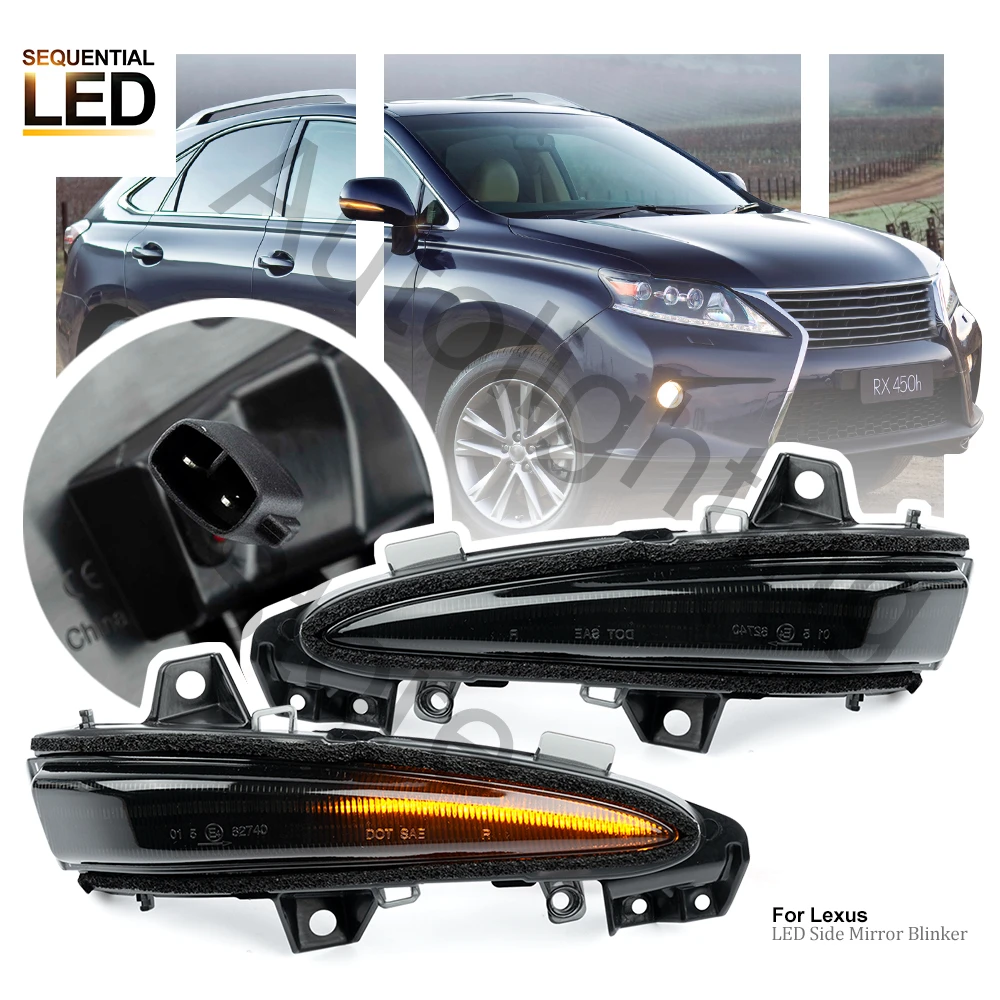 2x For Lexus Rx450h Rx350 2010 2011 2012 2013 2014 2015 Turn Signal ...