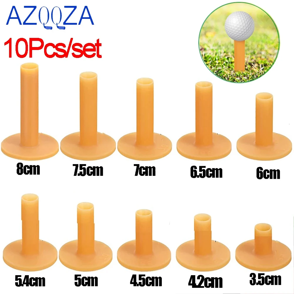 10 Pieces Golf Range Tees Set Rubber Golf Tees for Range Mats Golf ...