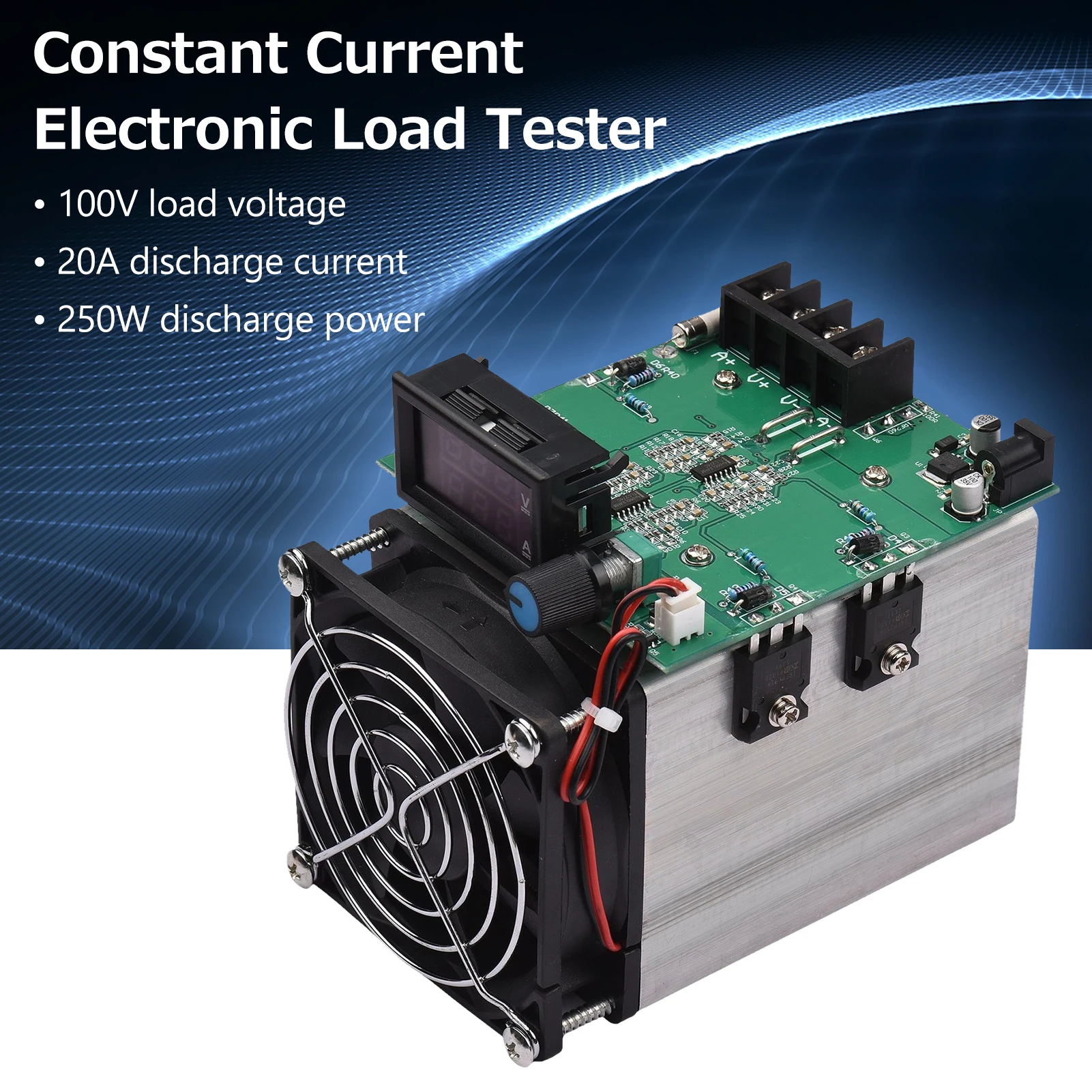 250W-12V-20A-Constant-Current-Electronic-Load-Tester-Digital-Electronic ...