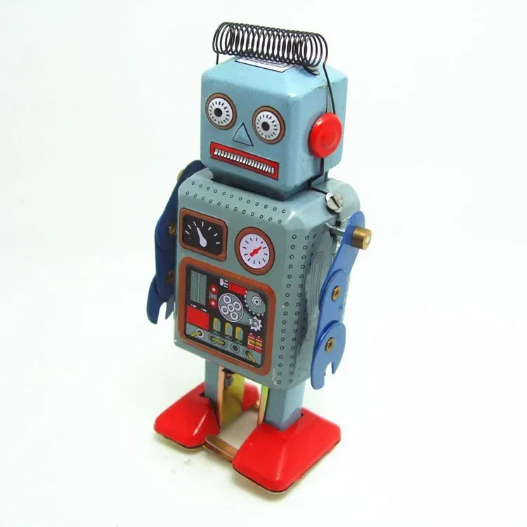 Funny-Classic-collection-Retro-Clockwork-Wind-up-Metal-Walking-Tin-Toy ...