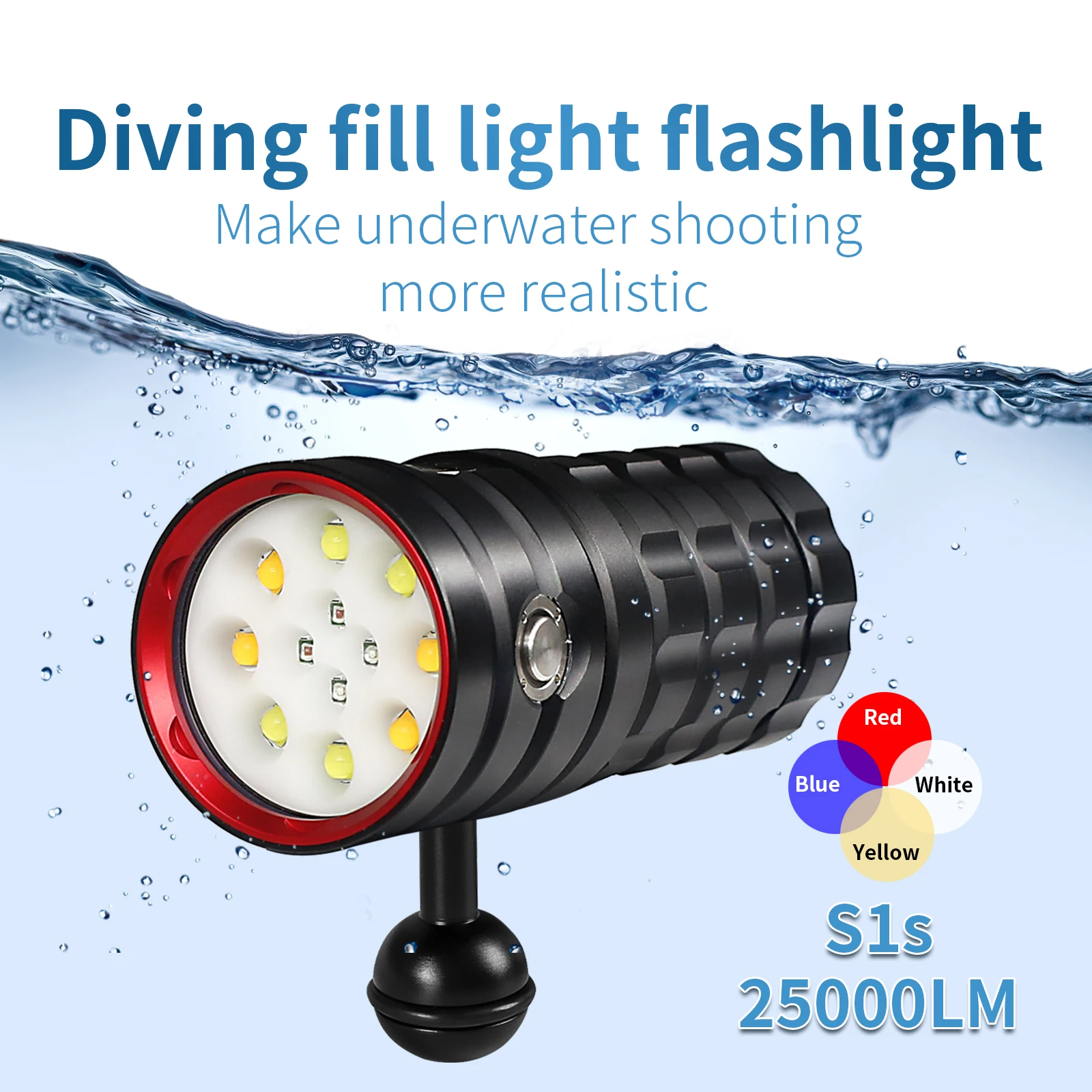LetonPower-Diving-Flashlight-25000Lumens-underwater-flashlight-100m ...