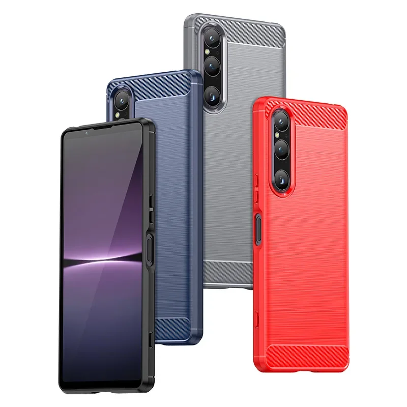 Carbon Fiber TPU Case for Sony Xperia 5 10 1 VII VI V IV III II ACE ...