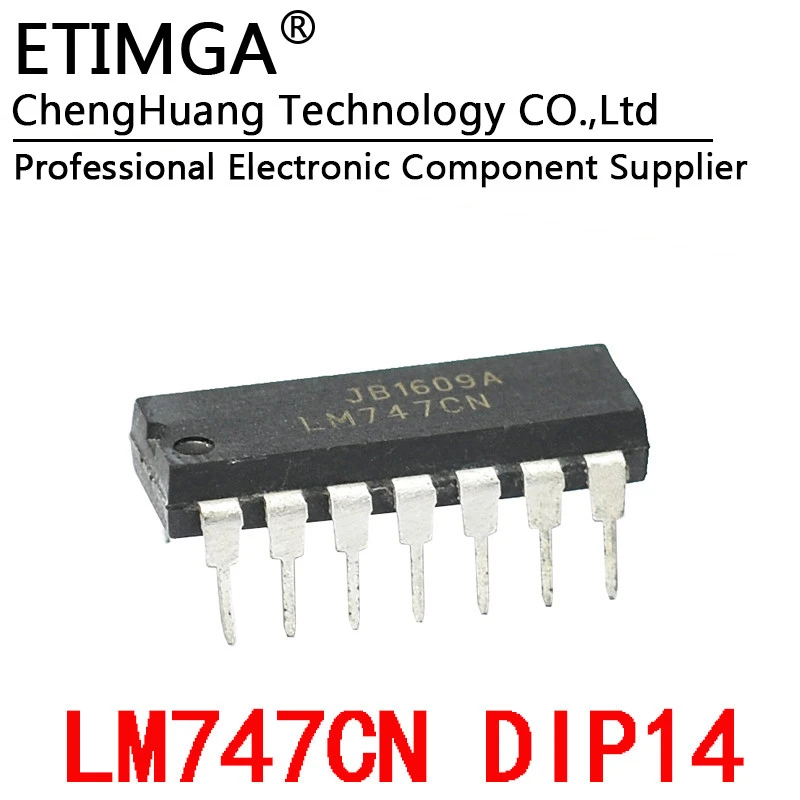 AMPLIFICADOR DE OPERACIONES de uso General, dispositivo IC Dual LM747CN ...
