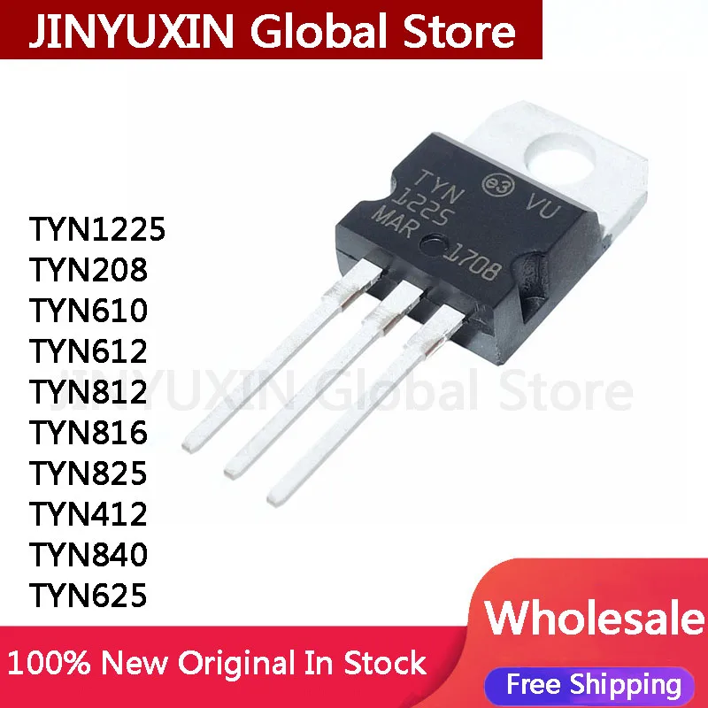 10pcs-TYN1225-TO-220-TYN208-TYN610-TYN612-TYN812-TYN816-TYN825-TYN1225-TYN625-TYN412-TYN840 ...