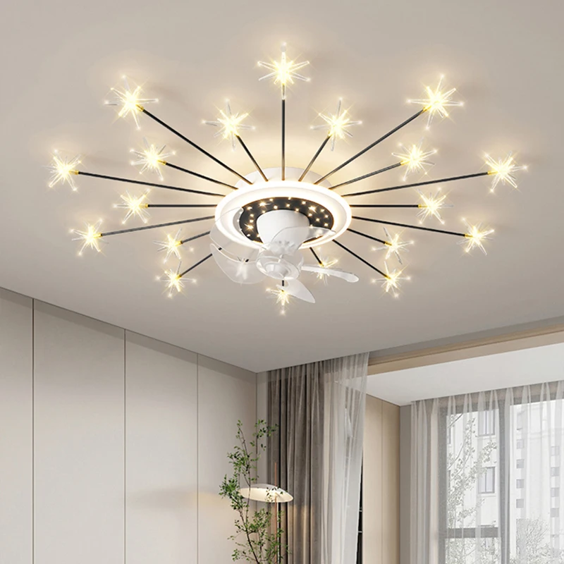 Modern ceiling lamps bedroom folding Ceiling fan ceiling fan with led ...
