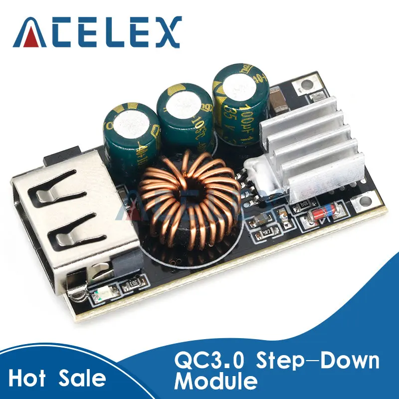 QC3.0 Apple Huawei MTK Samsung DIY Fast Charger DC 5 32V 24W Step down Module for Emergency ...