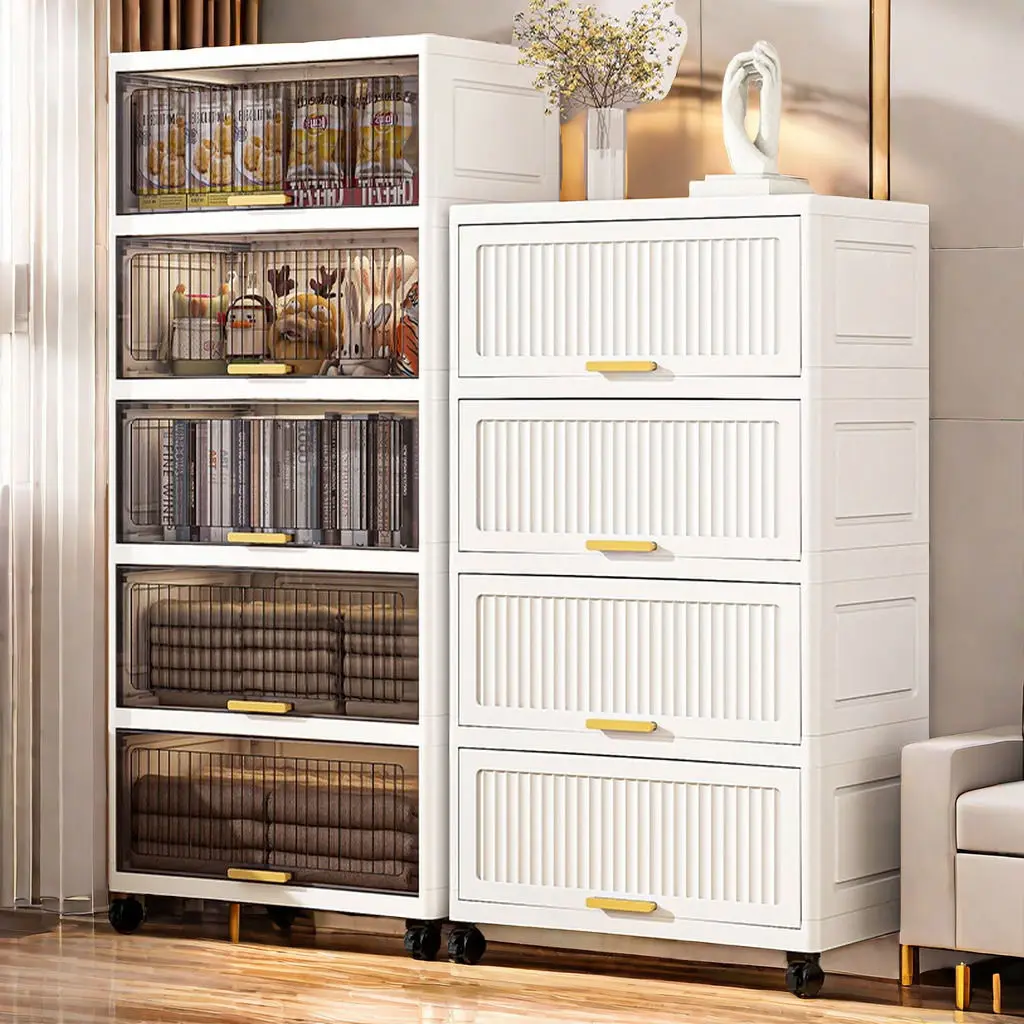 Flip-Type-Storage-Cabinet-Thickened-Storage-Shelf-Multi-Layer-Wheeled ...