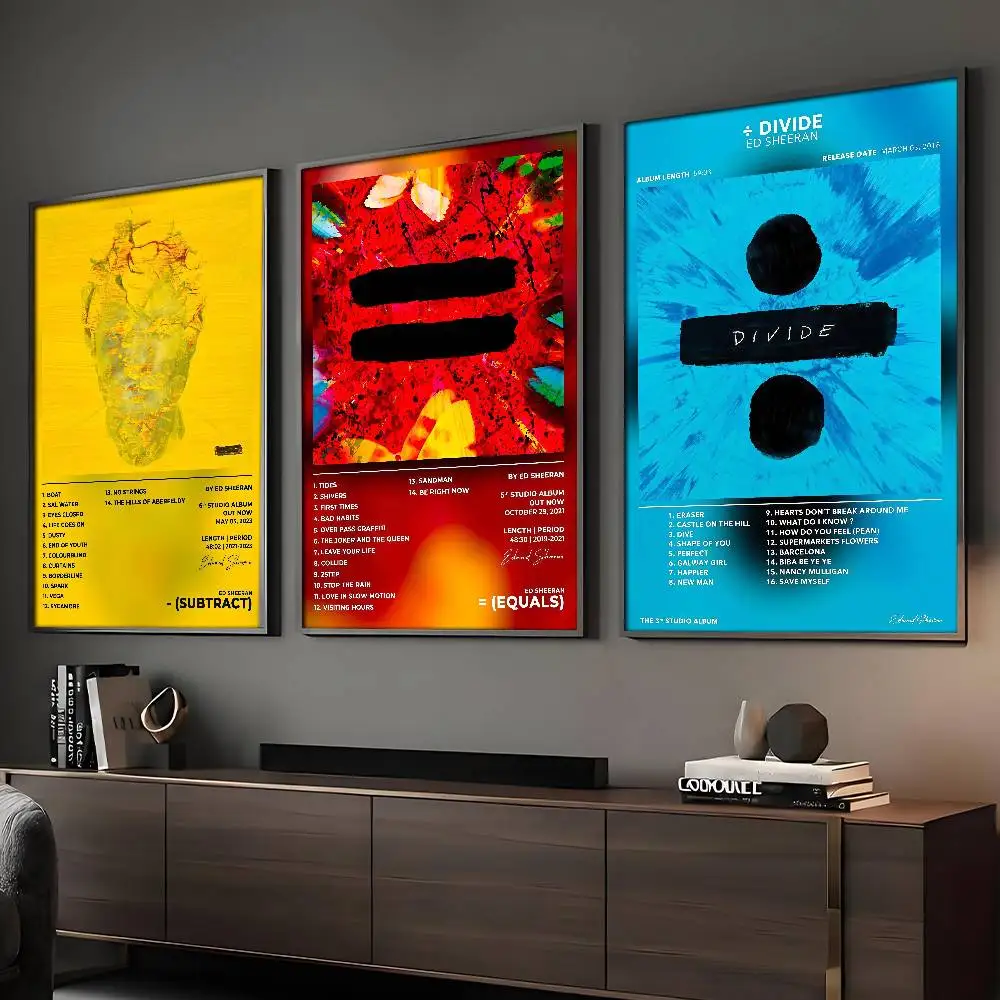 Ed Sheeran Singer Poster HD Art Sticky Wall Waterproof Home Living Room ...