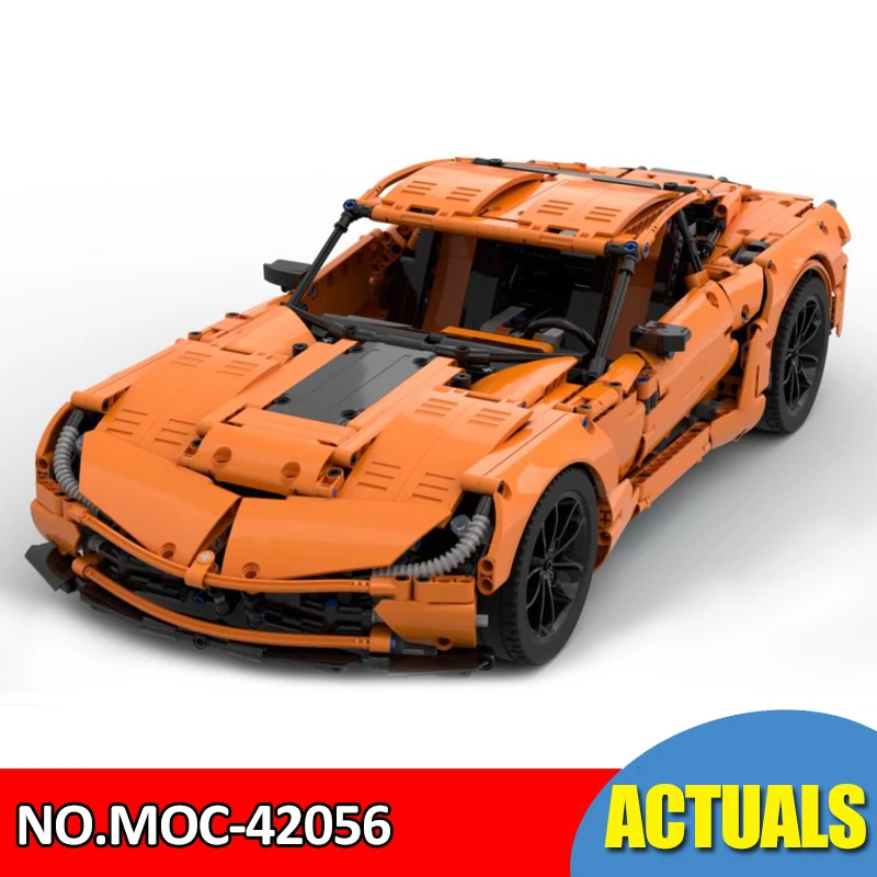 2704pcs-High-tech-1-8-20001-Compatible-42056-Super-Sports-Racing-Car ...