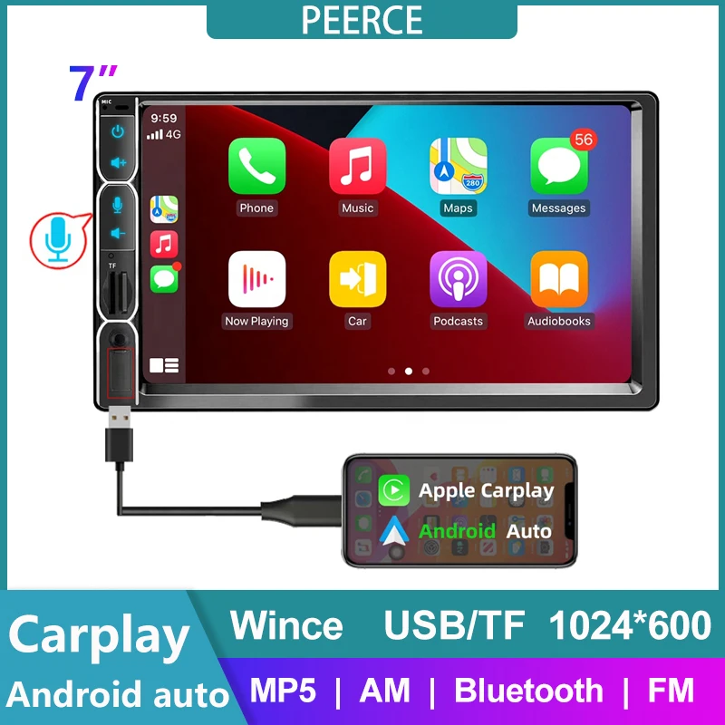 PEERCE-7037S7-carplay-MP5-player-7Inch-Multi-Language-Wifi-Bt-Wireless ...