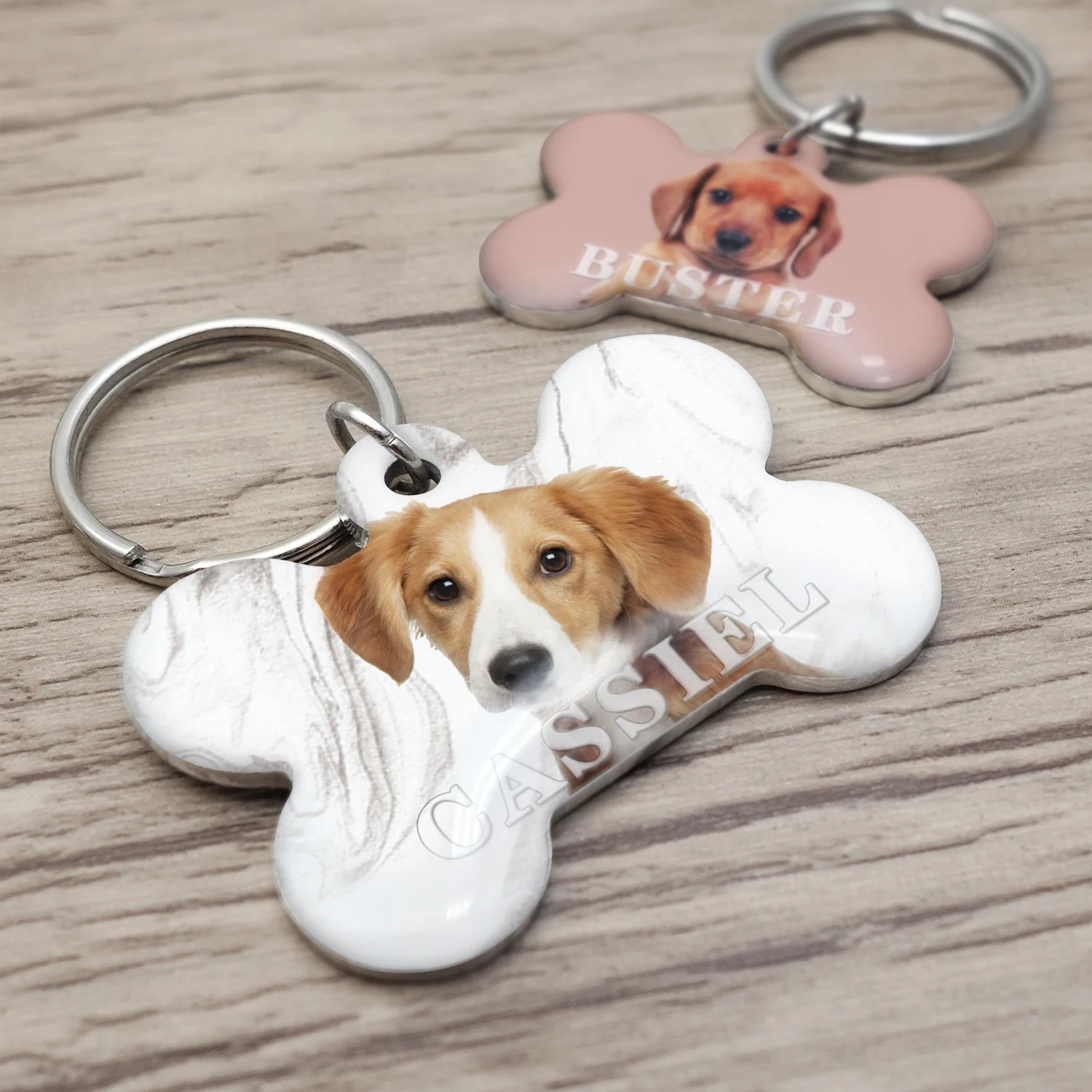Personalized Dog Tag Custom Pet ID Tags with Your Dog Cat Photo Bone ...