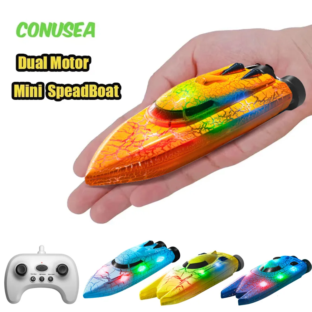 Remote Controlled Boat Electric Speedboat High Speed Dual Motor Radio ...
