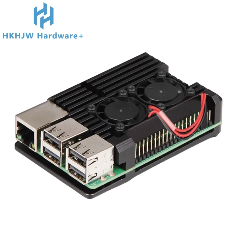 1set Dual Fan Cooling System Module With Heat Sink for Raspberry Pi 4B ...