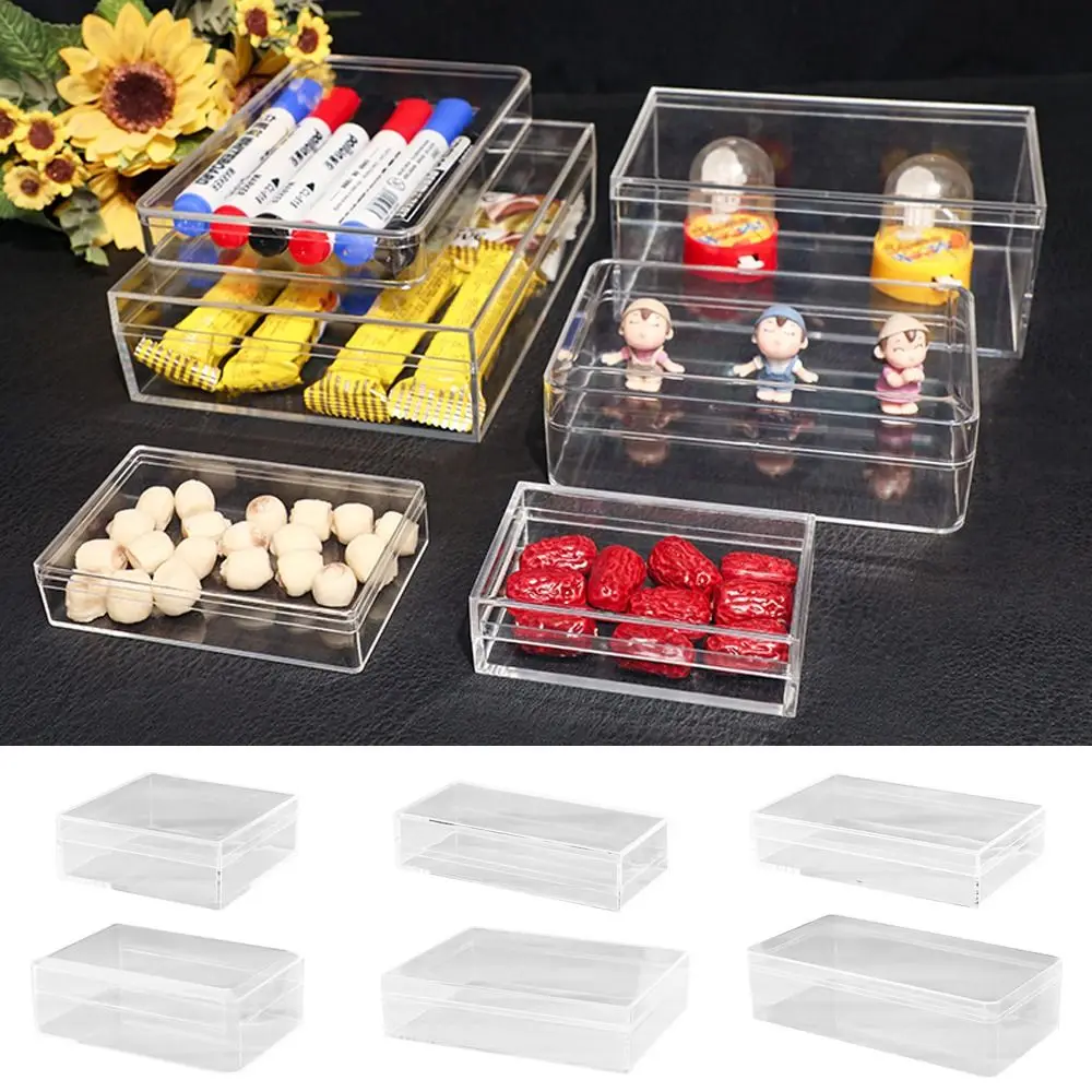 Durable Multi Size Storage Box Acrylic High Transparency Food Gift ...