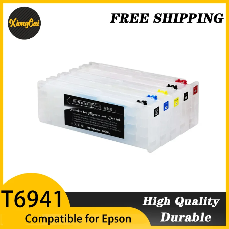 5colors/set T6941-t6945 T6941 Refillable Ink Cartridge For Epson ...