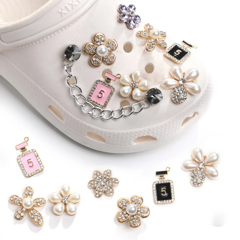 Luxury-Pearl-Flowers-Croc-Charms-Diamond-Designer-Shoes-Charms-JIBZ ...