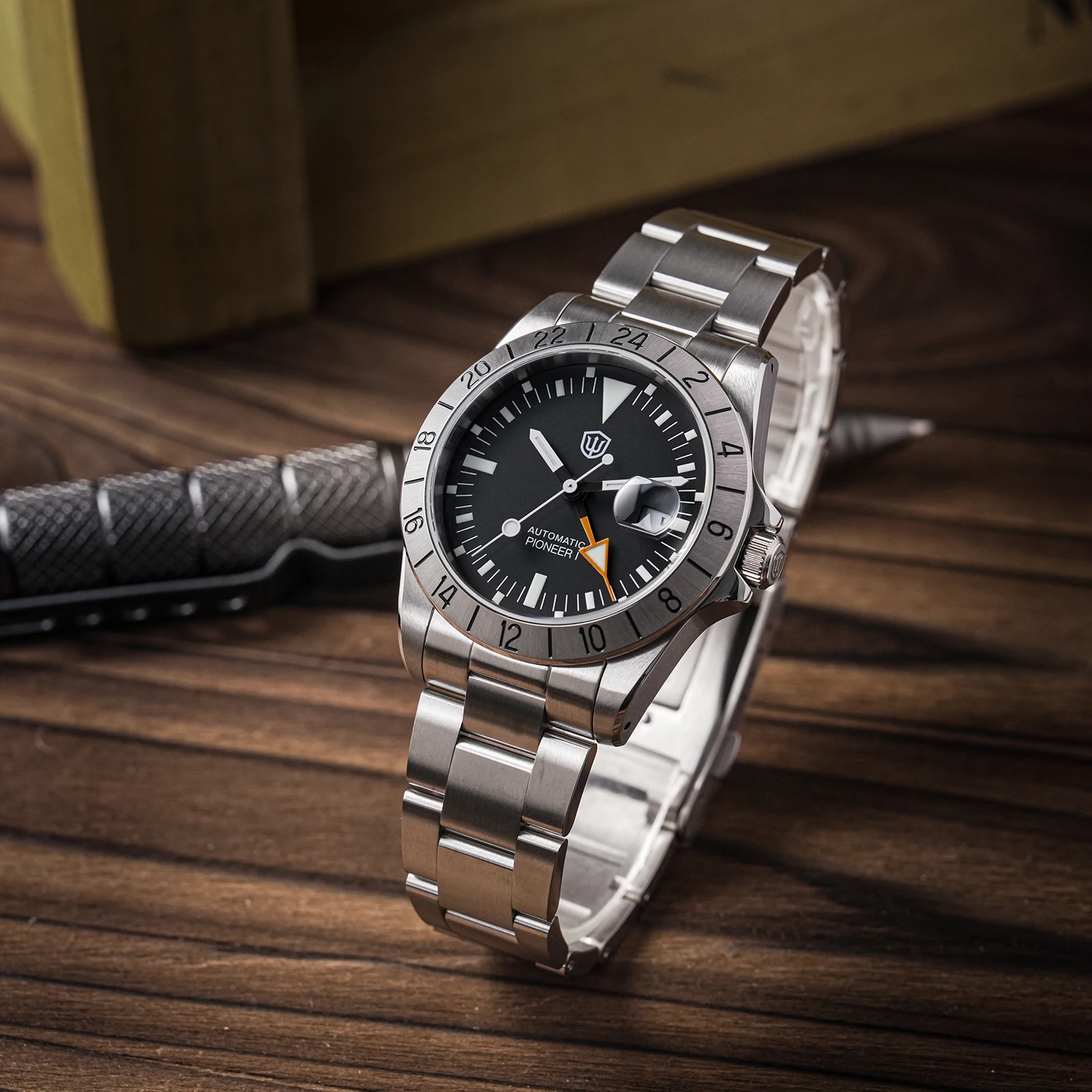 Watchdives WD16570B V2 HangZhou6460 Automatic Mechanical GMT Watch 37mm ...