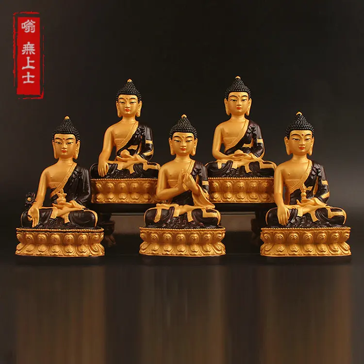 Five-party-Buddha-immovable-Tathagata-Amitabha-Pharmacist-Buddha ...