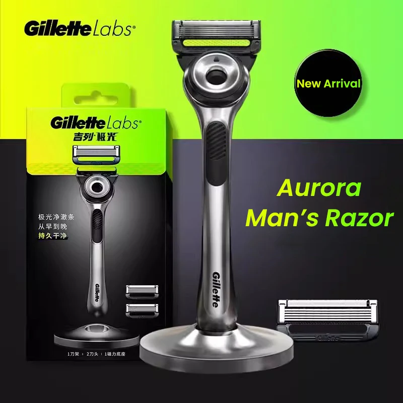 Gillette-Labs-Shaver-Aurora-Men-s-Razor-Flex-Disc-Tech-Fit-Face-Curve ...