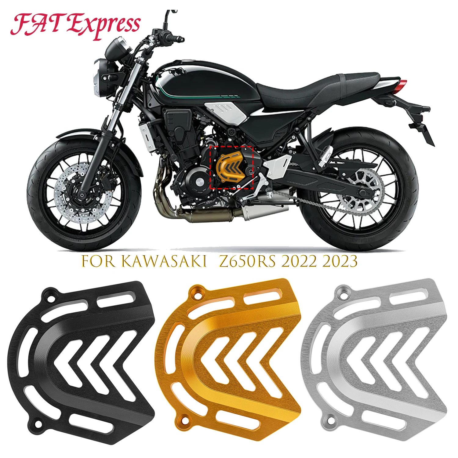 Motorcycle-Front-Sprocket-Chain-Cover-Guard-Protector-For-Kawasaki ...