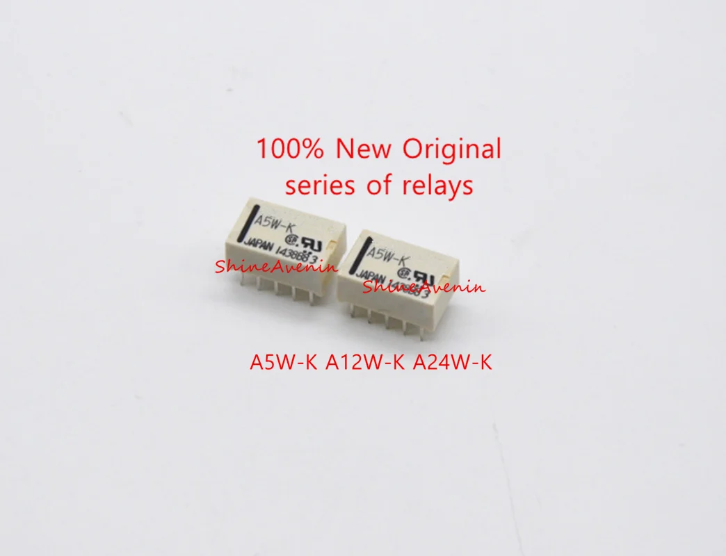 15pcs A5W K A12W K A24W K 5V 12V 24V 1A DIP10 Two open and two close，Full series of relays ...