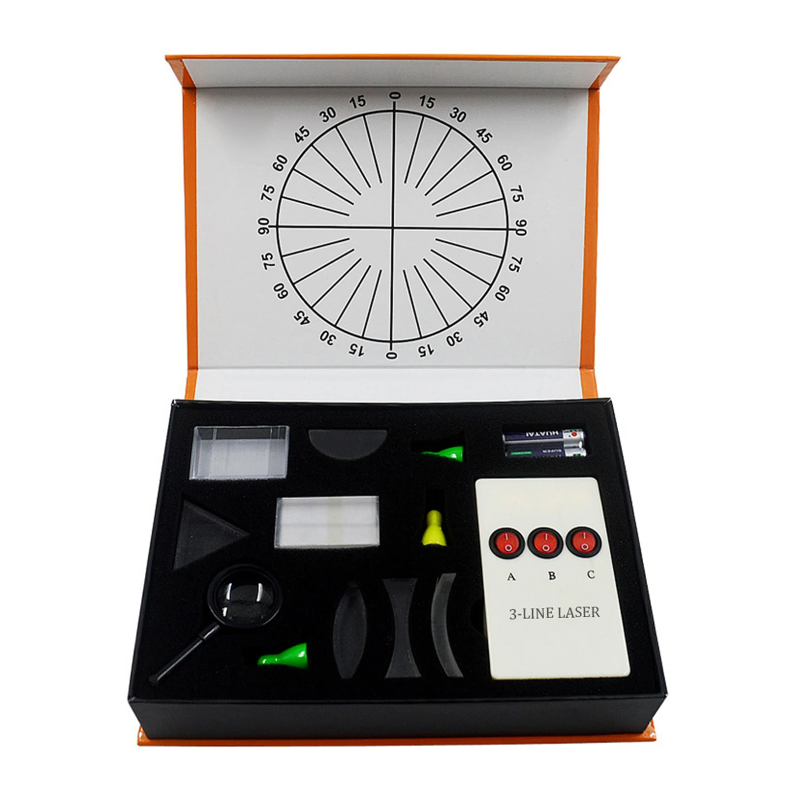 Optical Concave Convex Lens Physical Optical Kit Laboratory Equipment ...
