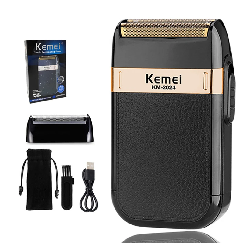 Kemei KM 2024 Men's Electric Shaver Hair Trimmer Machine Waterproof ...