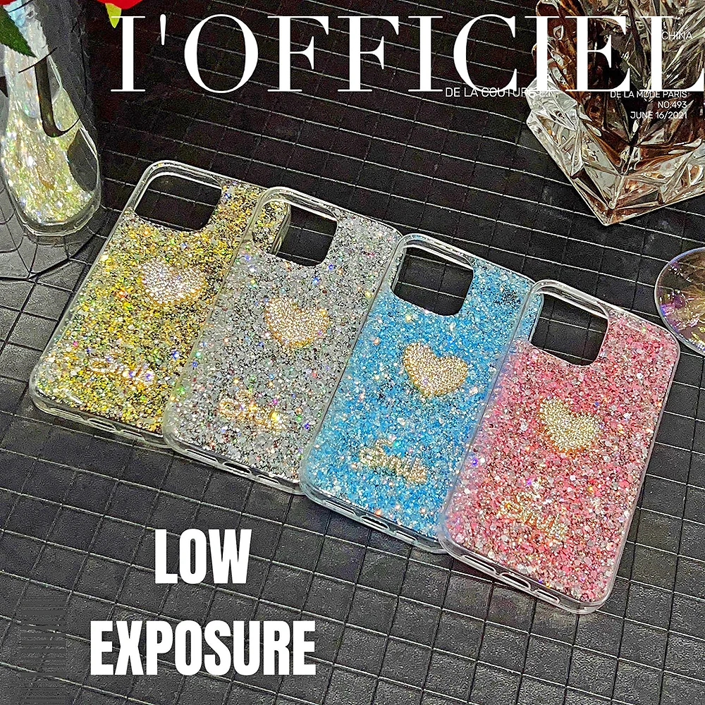 Luxury-3D-Love-Heart-Diamond-Phone-Case-All-Inclusive-Soft-Protective ...