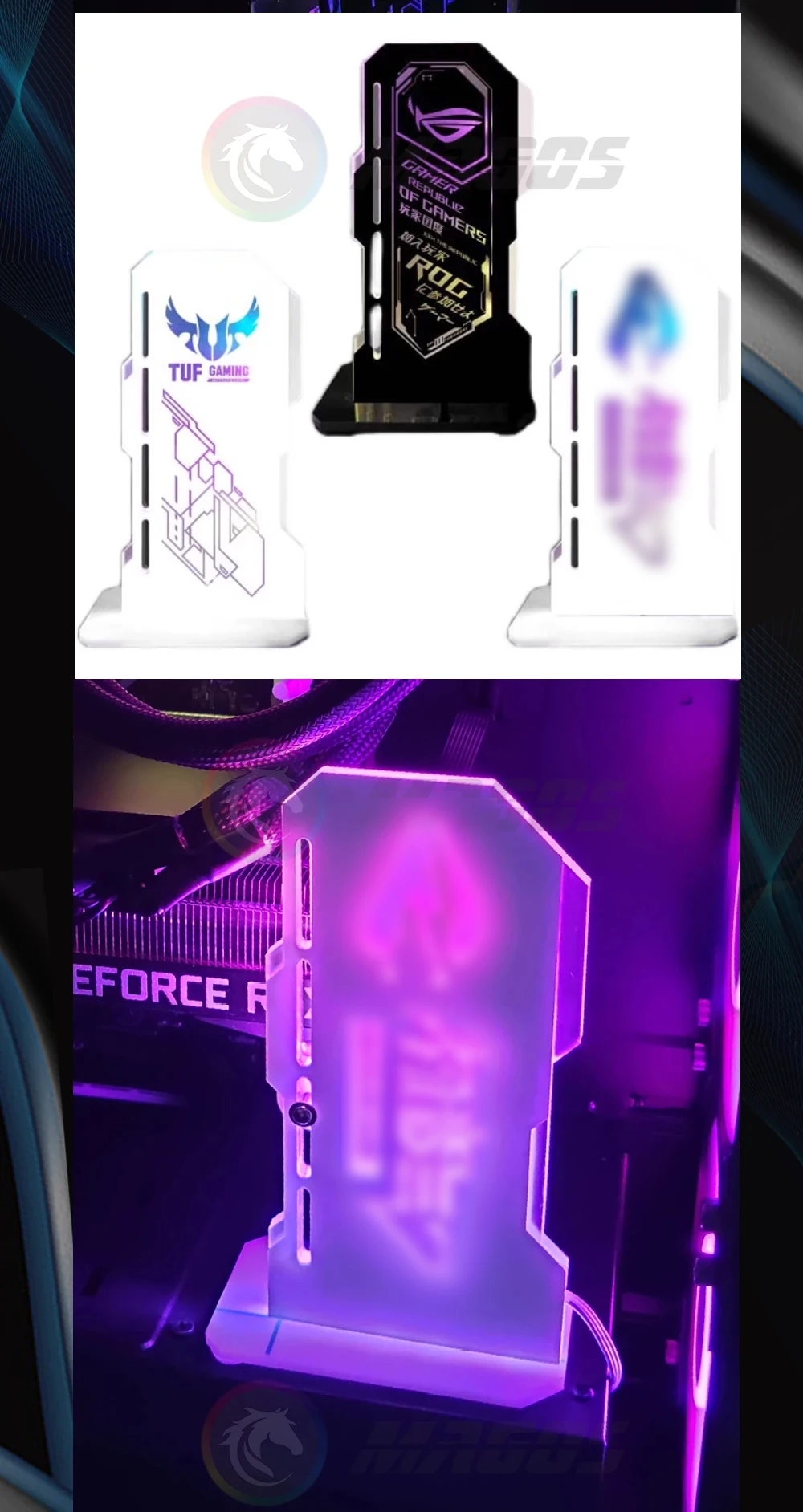 4090 GPU Holder Jack Support 40 Series VGA Bracket RGB Flow MSI AORUS ...