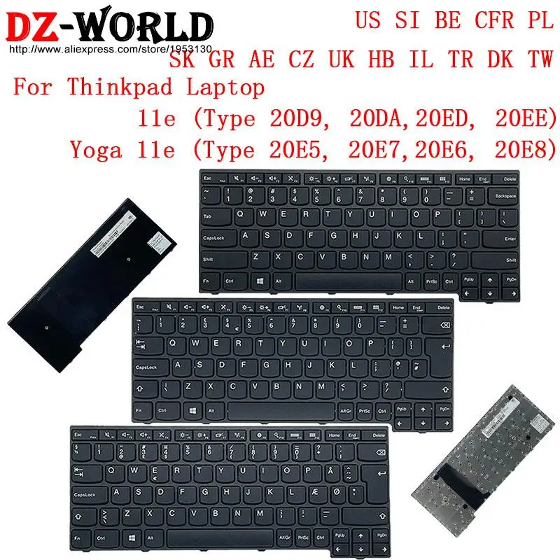 Keyboard For Lenovo Thinkpad Yoga 11e 20D9 20E5 20E7 20DA 20E6 20E8 ...
