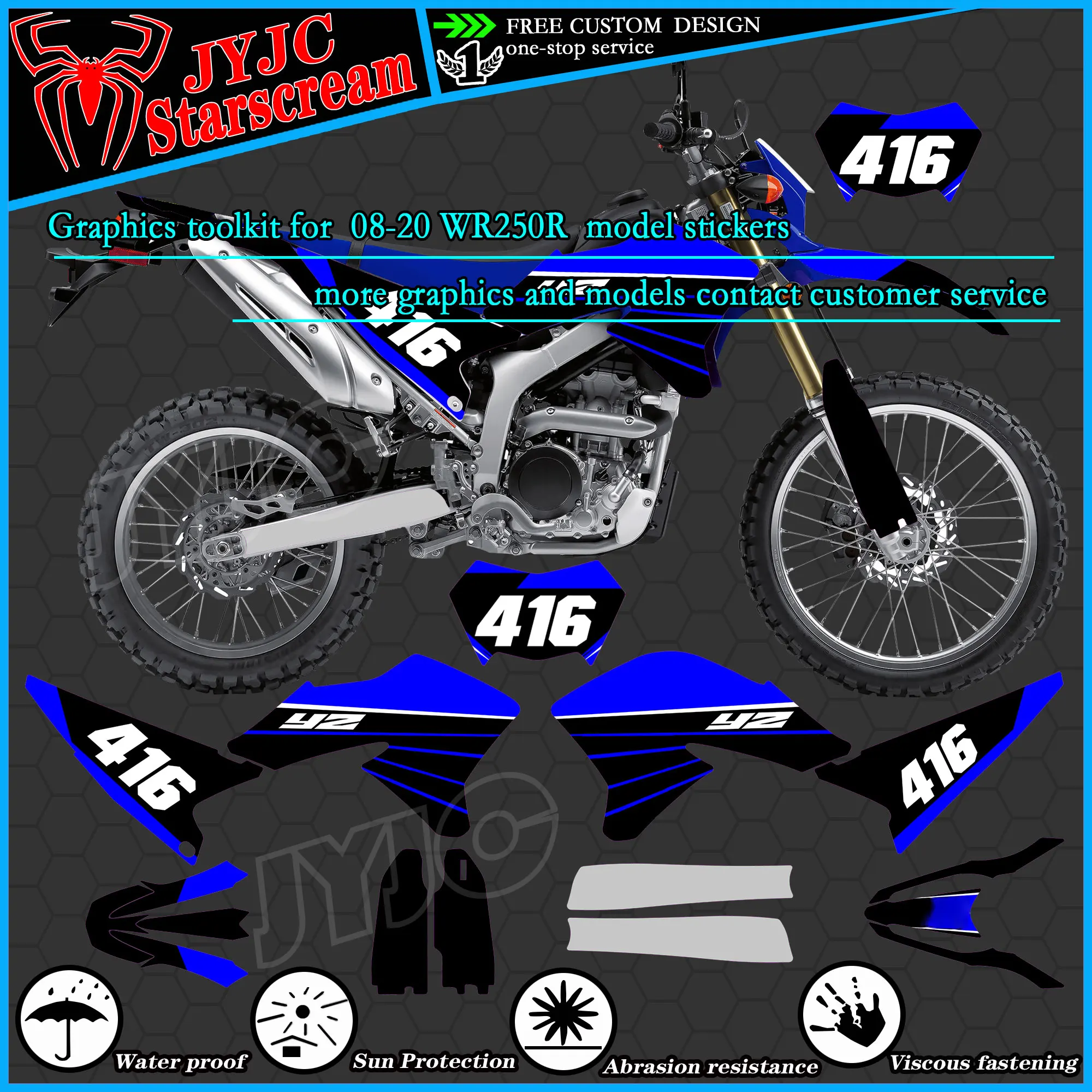 Graphic Kit for 2008 2009 2010 2011 2012 2013 2014 2015 2016 2017 2018 ...