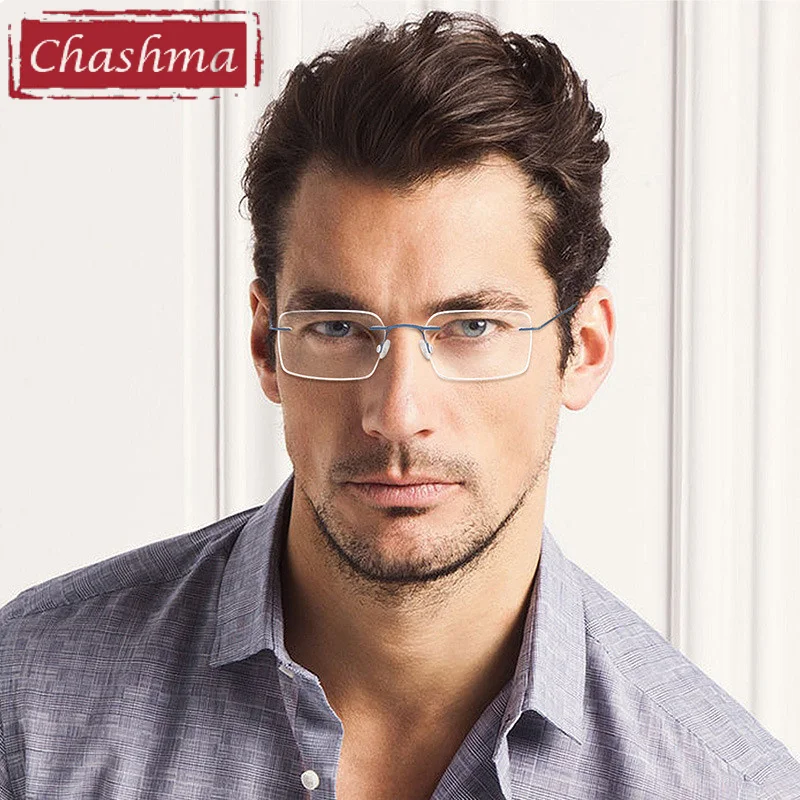 2-G-Ultra-Light-Frameless-Gafas-Classic-Design-Rimless-Eyeglasses-Men ...