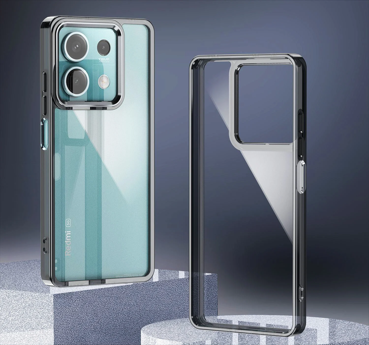 Capa-acr-lica-transparente-para-Xiaomi-Redmi-prote-o-de-silicone-capa ...