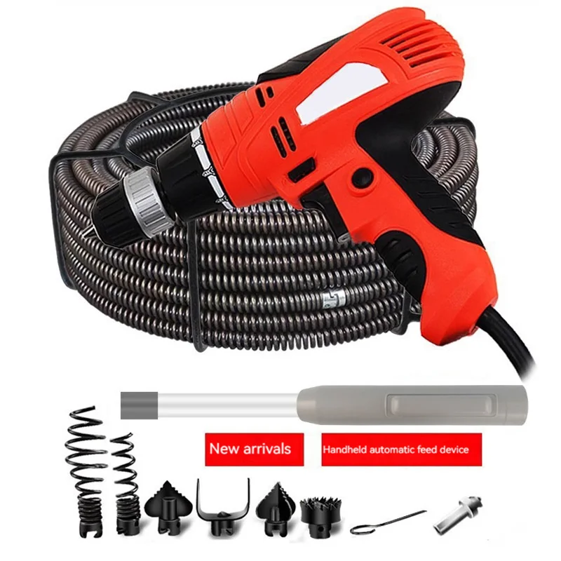 220V-Electric-Sewer-Pipe-Dredging-Machine-Toilet-Kitchen-Pipe-Cleaning ...