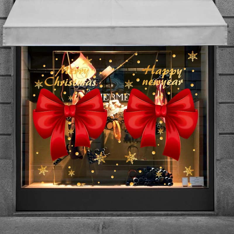 Merry Christmas Window Stickers Wall Sticker Xmas Decals Christmas ...
