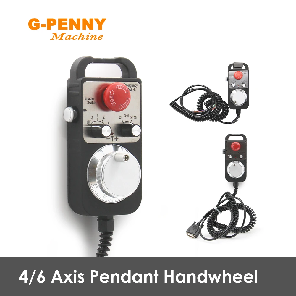Handwheel 4/6 Axis Type Universal Cnc Mpg Pendant Hand Wheel 100 Pulse ...