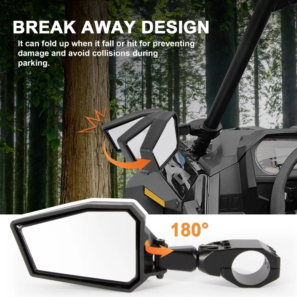 Rear-View-Racing-Mirrors-UTV-Side-Mirrors-For-Polaris-RZR-800-900-XP ...