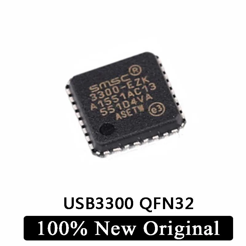 100-New-Original-USB3300-EZK-TR-USB-controller-chip-patch-QFN32-3300 ...