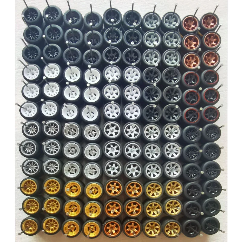 60 takım (for60 arabalar) 11mm boyutu 1/64 Hotwheels alaşım araba ...