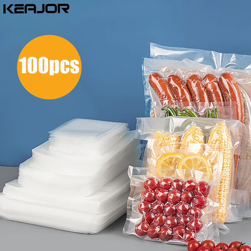 Vacuum-Bags-for-Food-100pcs-Food-Vacuum-Packaging-Storage-Bags-for ...